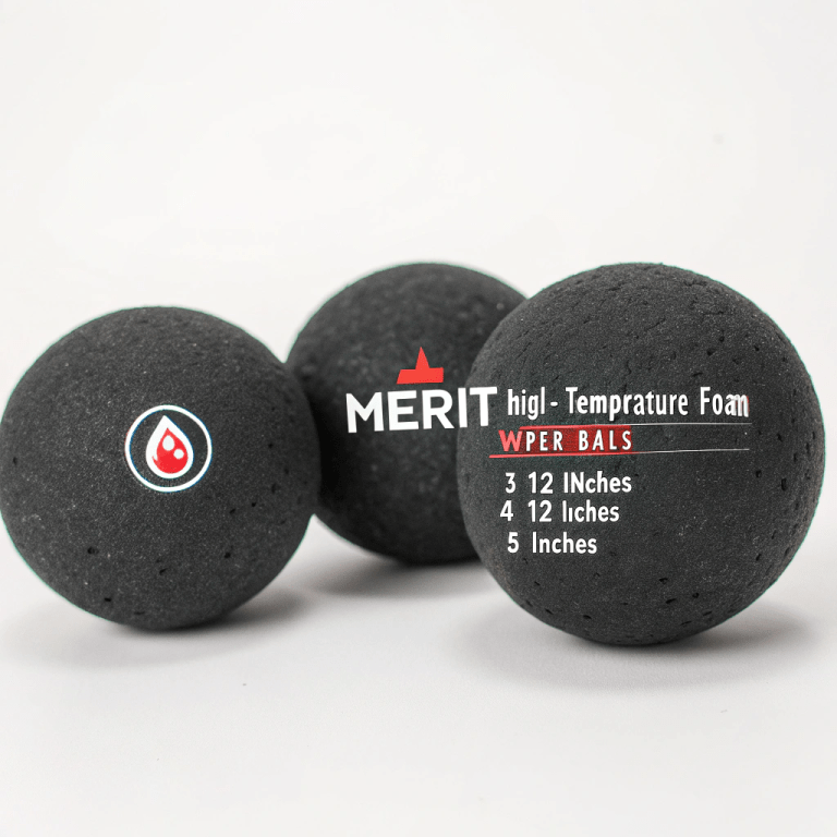 MERIT High-Temperature Foam Wiper Balls for 3 1/2″, 4 1/2″, and 5″ Drill Pipe – Precision ...